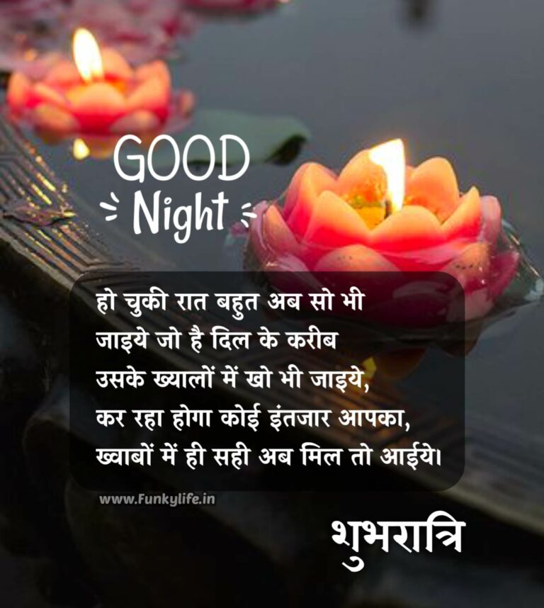 Good Night Shayari In Hindi | Beautiful गुड नाईट शायरी | Shubh Ratri Quotes
