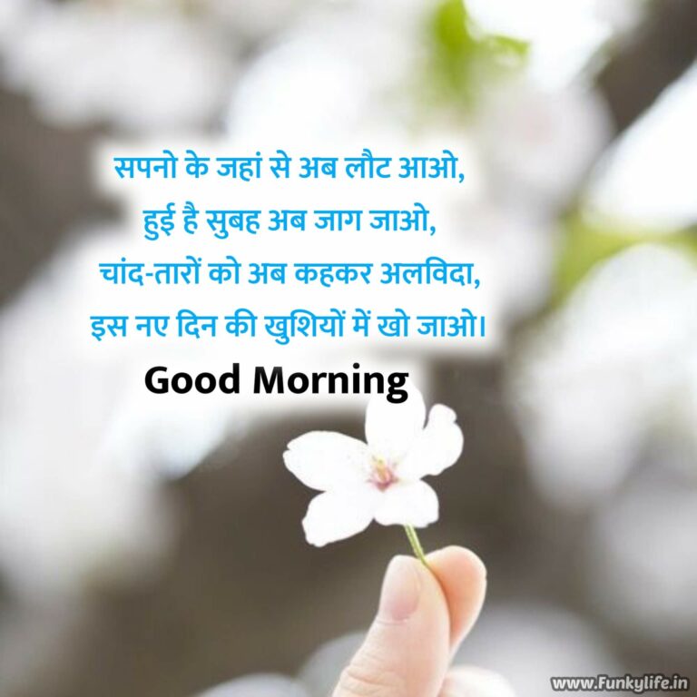 60+ Beautiful Good Morning Shayari in Hindi - गुड मॉर्निंग शायरी 2023